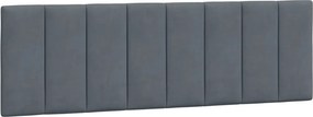 Postel s matrací Hanko tmavě šedá 160 x 200 cm samet 3208605