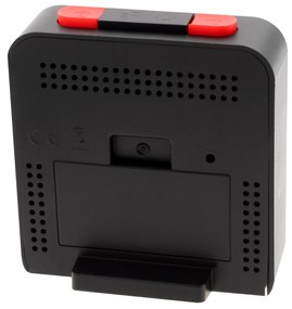 JVD Černý digitální rádiem řízený budík JVD RB3552.2