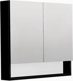 Zrcadlová skříňka SAT Cube Way 80x72 cm lamino černá GALCU3D80HP