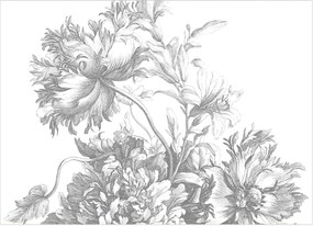 Tapeta Engraved Flowers