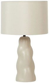 Keramická stolní lampa béžová VILAR Beliani