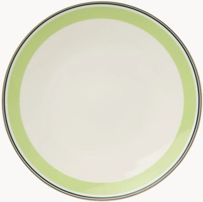 Sada mělkých talířů z kostního porcelánu Capri, 6 dílů