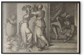 Plakát Judith Serving the Head of Holofernes on a Platter