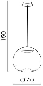 Designový lustr Helena A