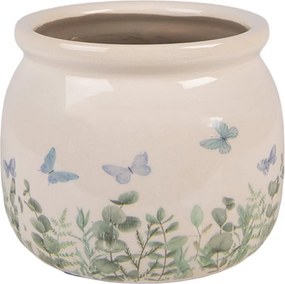 Dekorativní obal na květináč Butterflies Home S - Ø 12*10 cm