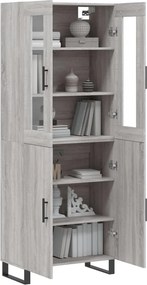 Skříň highboard šedá sonoma 69,5 x 34 x 180 cm kompozitní dřevo 3198239