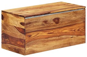 Úložná truhla 80 x 40 x 40 cm masivní sheeshamové dřevo - Default Title