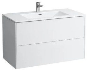 Laufen Pro S - Skříňka s umyvadlem, 1000x610x500 mm, 2 zásuvky, matná bílá H8649622601041