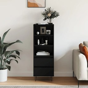 Skříň highboard černá 40 x 36 x 110 cm kompozitní dřevo