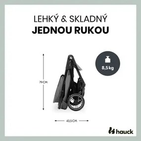 Hauck Sporťák Shop N Care Grey