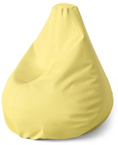 Sablio Sedací vak Pear Světle žlutá - 70 x 70 x 95 cm