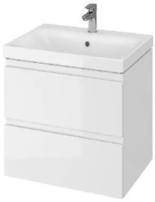 Cersanit Moduo - Umyvadlová skříňka, 57x60x45cm, 2 zásuvky, bílá S929-010