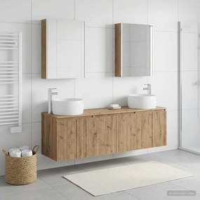 Sada koupelnových skříněk 5 ks Dub artisan Kompozitní dřevo 3406534