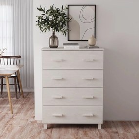 Příborník HAMAR bílý 79 x 40 x 103,5 cm masivní borovice 340425