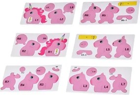 JOKOMISIADA 3D puzzle Jednorožec / 28 dílků / 7 x 6,5 x 5 cm