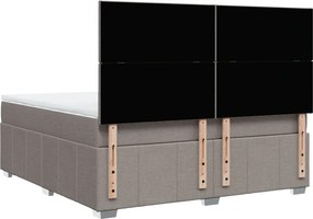 Box spring postel s matrací taupe 180x200 cm textil 3291744