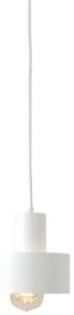 Nordic Design Bílé kovové závěsné světlo Mayen 15 cm