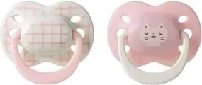Tommee Tippee Ultimate Fit DECO silikonový dudlík 0–6 m GIRL 2ks - víc