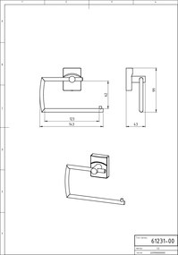 Novaservis - Závěs toaletního papíru Metalia 12 chrom, 0231,0