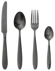 4dílný set příborů v černé barvě Bloomingville Cutlery Eleganza