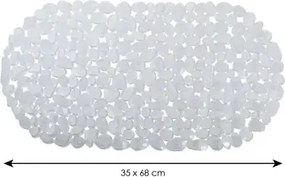 MSV GALETS protiskluzová podložka do vany průhledná / PVC / 35 x 68 cm