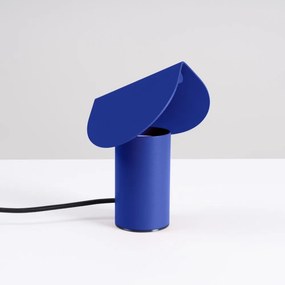 Tmavě modrá hliníková LED stolní lampa (výška 15 cm) BISCUIT – Thoro