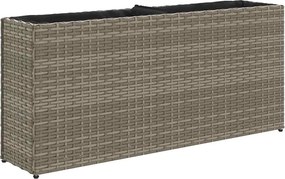 Zahradní truhlíky se 2 květináči 2 ks šedé 90 x 20 x 40 cm 3210515