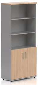 Kancelářská skříň Komfort, 80x38,5x183,5 cm, dveře 2/5  S582 11