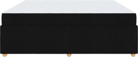Rám postele s matrací Černá 200 x 200 cm textil 3399379