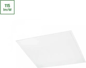 Led panel 600 pod omítku 4150lm 36W b.teplý 3000K 595x595x25mm Algine Back