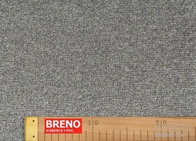 Breno Metrážový koberec PARIS 75 šedý, šíře 400 cm, Šedá