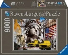 RAVENSBURGER Puzzle Metropole New York / 9000 dílků / 193 x 139 cm