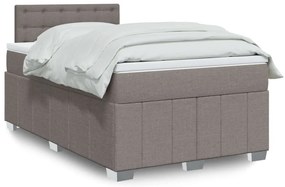 Box spring postel s matrací taupe 120x190 cm textil 3289325