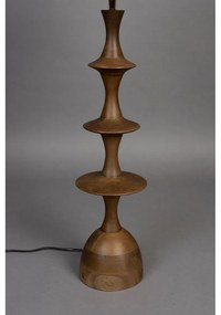 Hnědo-krémová stolní lampa s textilním stínidlem (výška 90 cm) Cath – Dutchbone