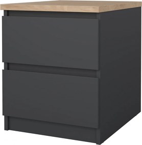 FALCO Noční stolek Simplicity 230 šedá/jackson hickory