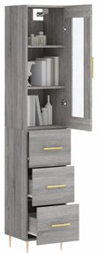 Skříň highboard šedá sonoma 34,5 x 34 x 180 cm kompozitní dřevo,  3199231