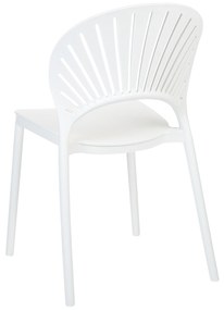 Sada 4 jídelních židlí bílé OSTIA Beliani