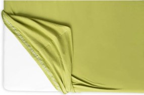 HEDDA Prostěradlo Jersey Lycra premium olivové rozměr: 180 x 200 cm
