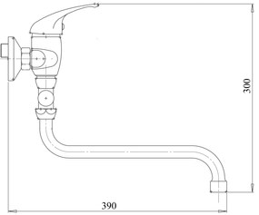 Novaservis Metalia 55 Paneláková baterie bez příslušenství 100 mm, chrom, 55075/1,0