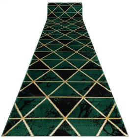 Běhoun EMERALD 1020 geometrický moderní zelený zlatý Šíře: 100 cm