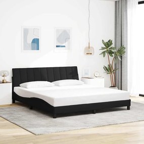 Rám postele bez matrace Hanko černý 180 x 200 cm textil 3310477