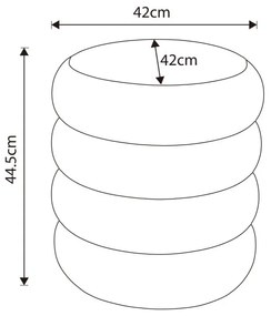 Taburetka SNUGGO tmavě béžová