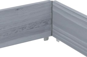 Zahradní truhlík šedý 150 x 100 cm masivní borové dřevo 3295413