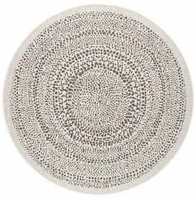 Kusový koberec Flats krémový kruh 120cm