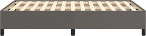 Rám postele bez matrace šedý 120x190 cm umělá kůže 3269649