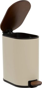 Koupelnový koš ARGILEO, 5 L, bambusový - béžový