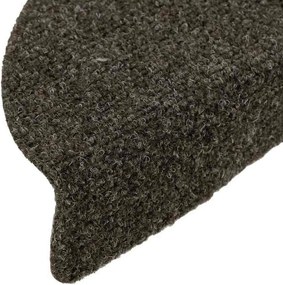 Schodové rohože samolepicí 30 ks 56 x 17 x 3 cm antracitové půlkulaté 3365687