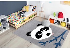 Dětský kusový koberec Panda šedý 160x220cm