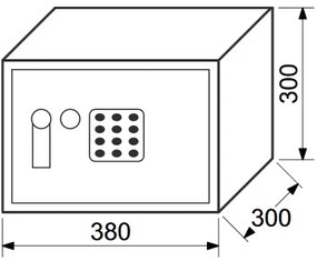 Elektronický sejf RICHTER RS.30.EDK