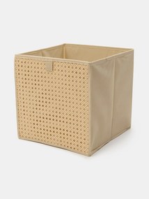 Sinsay - Úložný box s pleteným předním dílem - béžová